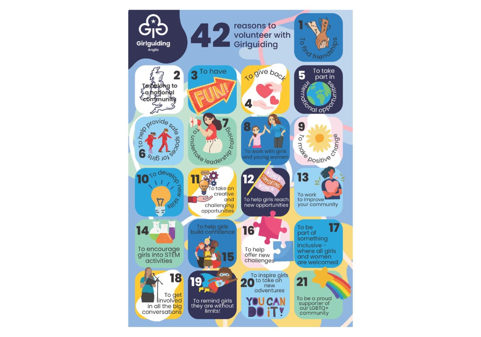 42 Reasons To Volunteer With Girlguiding - Girlguiding Anglia