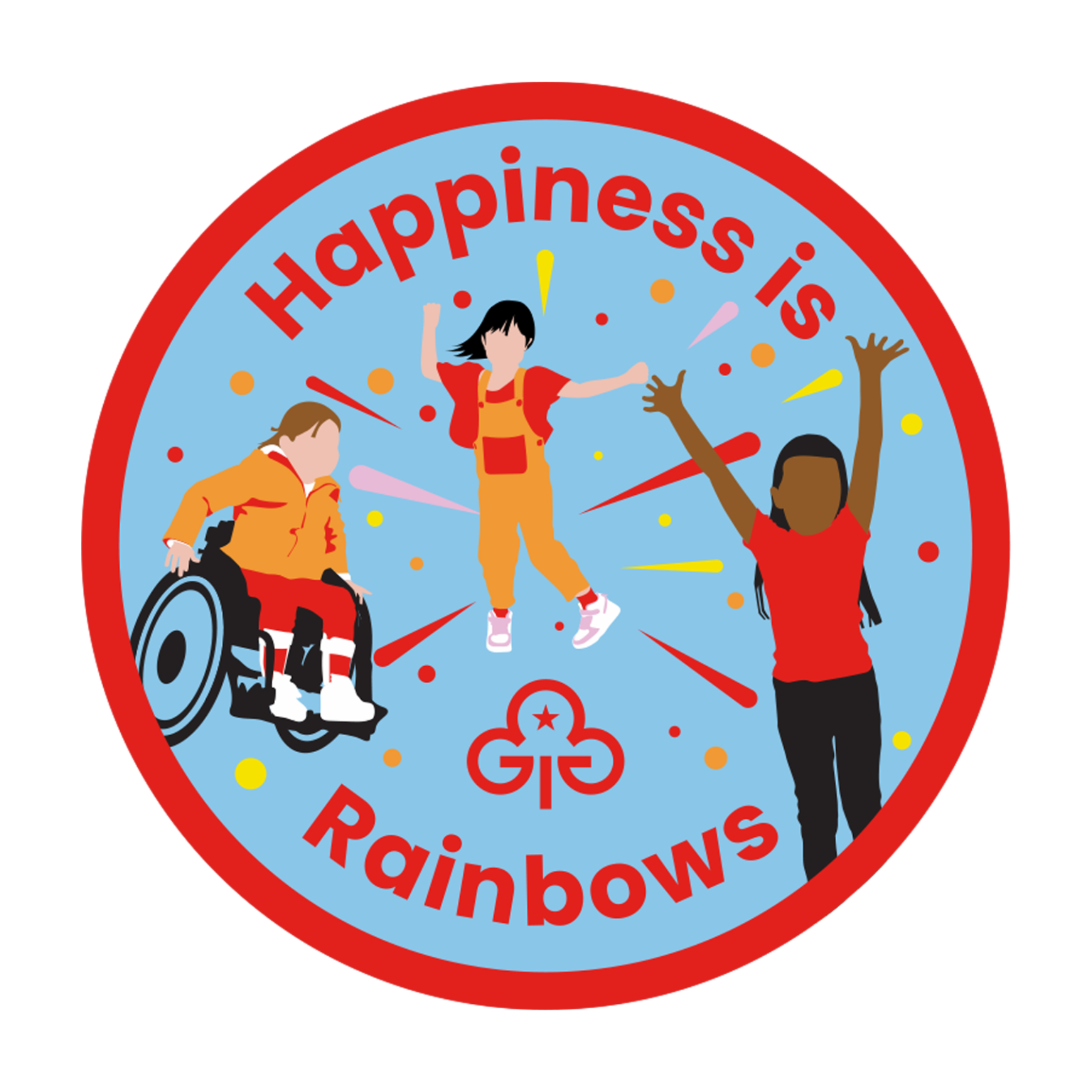 Rainbow Fun Badges - Girlguiding Anglia