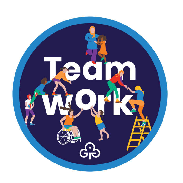 Team work badge - Girlguiding Anglia