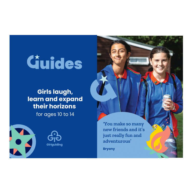 Guide postcards - 50 pack - Girlguiding Anglia
