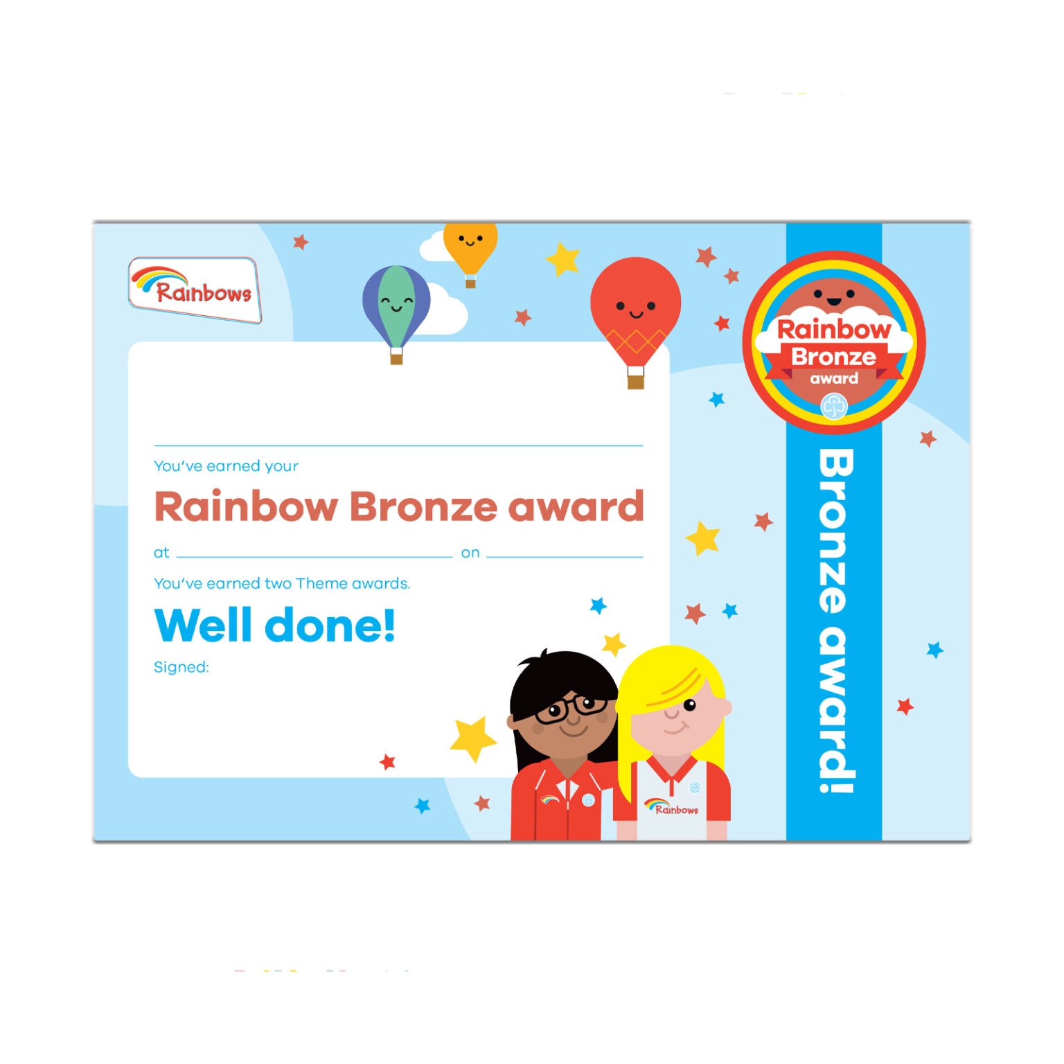 Rainbow badge book - Girlguiding Anglia