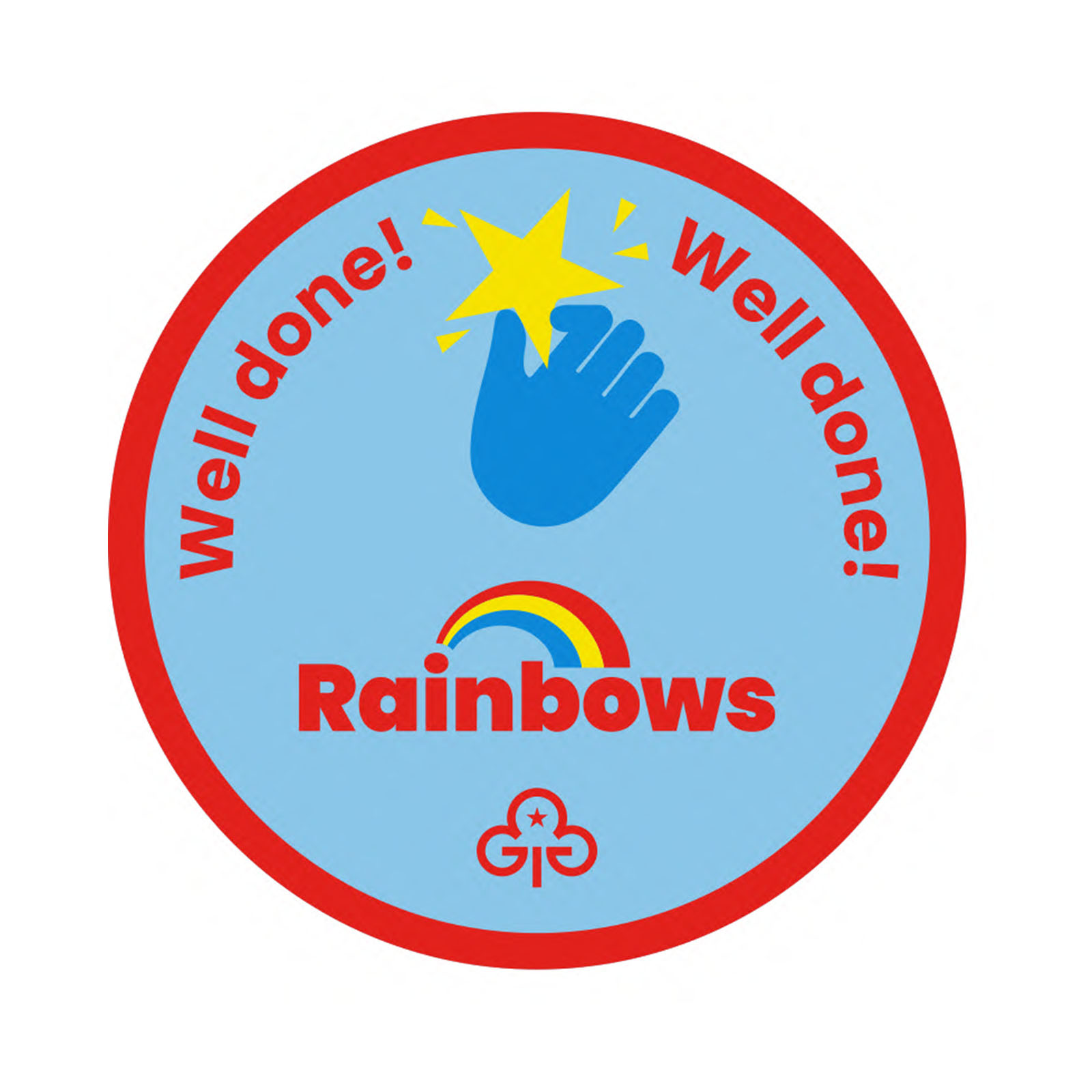 Rainbows well done badge - Girlguiding Anglia Rainbows well done badge - Girlguiding Anglia