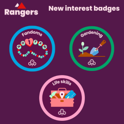 New interest badges and mini badge books - Girlguiding Anglia
